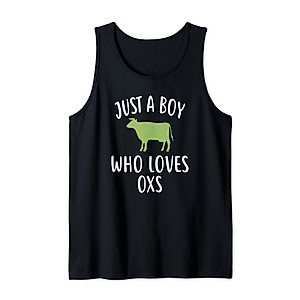 Just A Boy who loves OXS T-Shirt Funny OX Tank Top