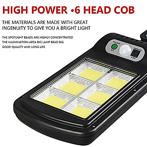 120 COB LED Solar PIR Street Light Motion Sensor Wall Lamp Outdoor Waterproof