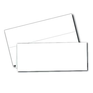 Printable Name Tent Cards - Large 3-1/2" x 11" - Blank Folding Paper for Place Cards/Table Cards - White 80lb Cover - 100 Pack