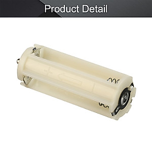 Bettomshin 5Pcs AAA Size Series Connection Battery Convertor Adapter Holder White With Raised Head