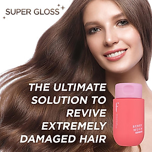 FLABOIS Leave-In Hair Mask - Berry Much, Apple Scent, No-Wash Treatment with 4-Berry Complex and Essential Oils for Dry, Damaged Hair, Split Ends & Breakage, Infused with Biotin & Vitamins, 10 Fl oz