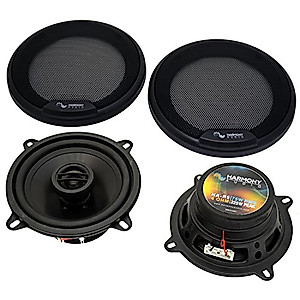 Harmony Audio Bundle Compatible with 2002-2008 Dodge Ram Truck 1500 HA-R69 HA-R5New Factory Speaker Replacement Upgrade Package with HA-826901 Speakers Adapter Kit