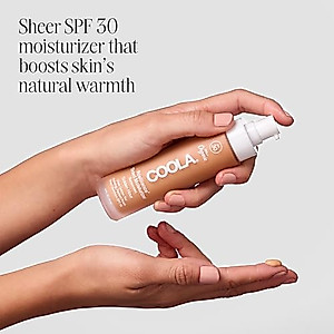 COOLA Organic Rosilliance BB Cream with SPF 30, Tinted Moisturizer Sunscreen & Foundation, Dermatologist Tested, Golden Hour, 1.5 Fl Oz