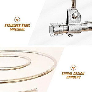 DOITOOL 2PCS Spiral Shaped Drying Rack Stainless Steel Bed Sheet Drying Hanger, Space Saving Blanket Drying Rack, Laundry Spiral Hanger for Bed Sheet Coverlet Bath Towel
