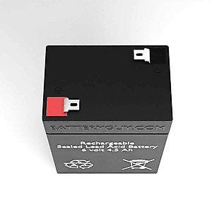 BatteryGuy 506 DXN Monitor Replacement 6V 4.5Ah SLA Battery Brand Equivalent (Rechargeable) - Qty of 1