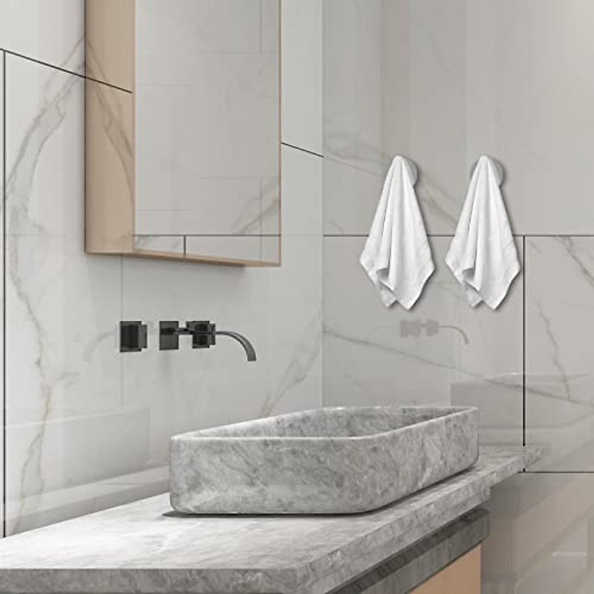 JASSFERRY Single Dual Towel Hooks Wall Mounted Bathroom Closets Coat Clothes Heavy Duty Robe Hook Holder Bathroom, Polished Chrome (Single Hook A)