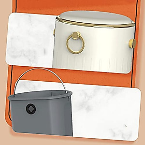 WENMENG2021 Trash and Recycling Bin Kitchen Trash Can Foot-Operated Trash Can with Lid Silent Trash Can Gift Box Trash Can Multi-Color Optional Trash Can with Lid (Color : A)