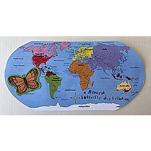 8” x 16” Labeled World Practice Maps, 30 Sheets in a Pack for Social Studies, Geography, Map Activities, Drill and Practice, Current Event Activities, Learning Games and More