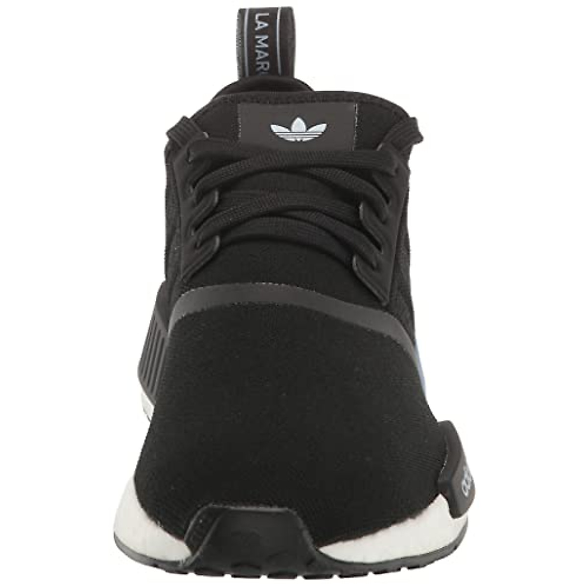 adidas Originals Women's NMD_R1 Sneaker, Black/White/Blue Dawn, 6