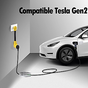 ONETAK NEMA 10-50P to 14-50R 240V 50 Amp 3 Prong Dryer Male Plug to 4 Prong Generator Female Outlet Receptacle EV Charger Compatible Tesla Gen 2 Power Cord Adapter