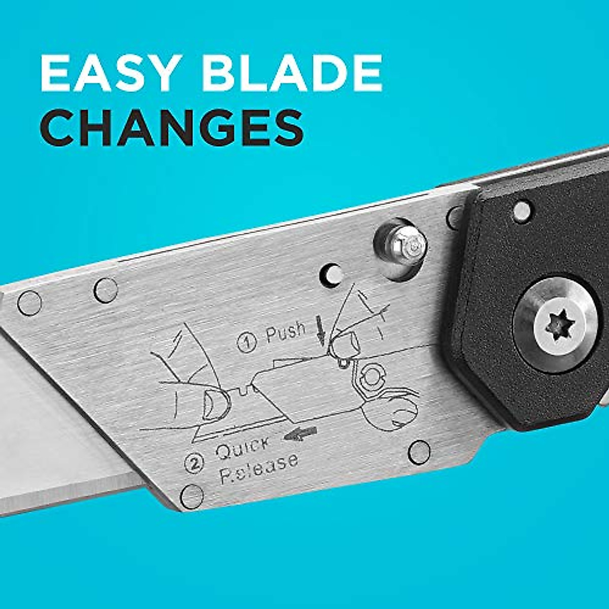 BLACK+DECKER Utility Knife, Folding, 2 Pack (BDHT10001)