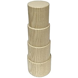 Round Bracelet Bangle Mandrel Stepped Wooden Shaping Dent Jewellery Making Tool (455)