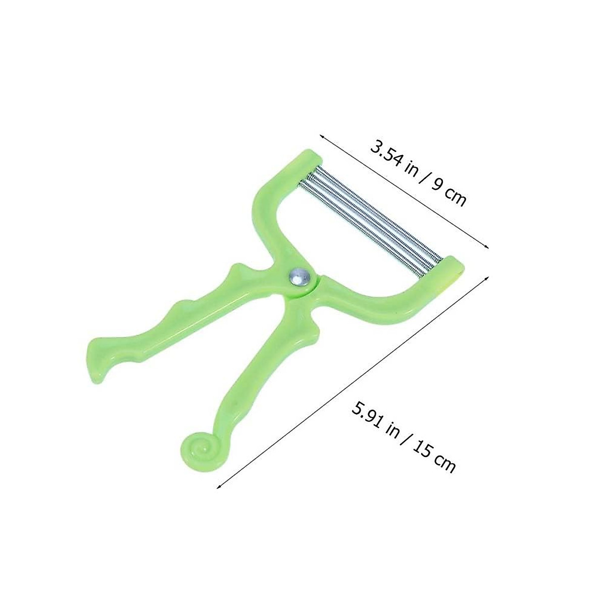 2Pcs Manual Facial Hair Removers Women Face Threaders Epilators Upper Lip Chin Cheeks Neck Portable Beauty Tools for Women (Green)