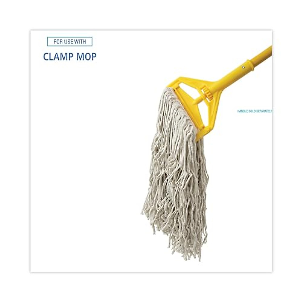 Boardwalk Cm20024 Banded Cotton Mop Heads, 24Oz, White, 12/Carton