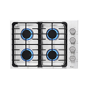 Empava 30" Built-in Gas Stove Cooktop with 4 Sealed Burners LPG Convertible in Stainless Steel, 30 Inch