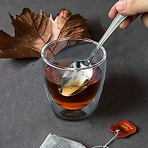 HISSF Teaspoons Stainless Steel 18/0 Tea Spoons 6 Pcs, 6.29 Inches For Home, Kitchen Restaurant, Slilver