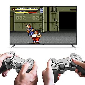 BLANDSTRS Handheld Game Console, Retro Game Player with 500 Classic FC Games 3.0 inch Screen, Rechargeable Battery Portable Games Controller Support for 2 Players & TV for Kids & Adult (Black)