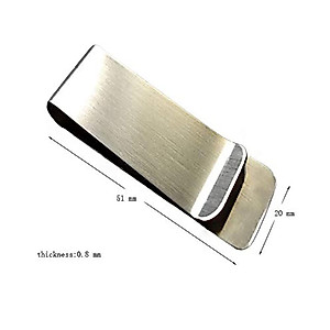 Stainless Steel Metal Wallet Money Business Paper Clip