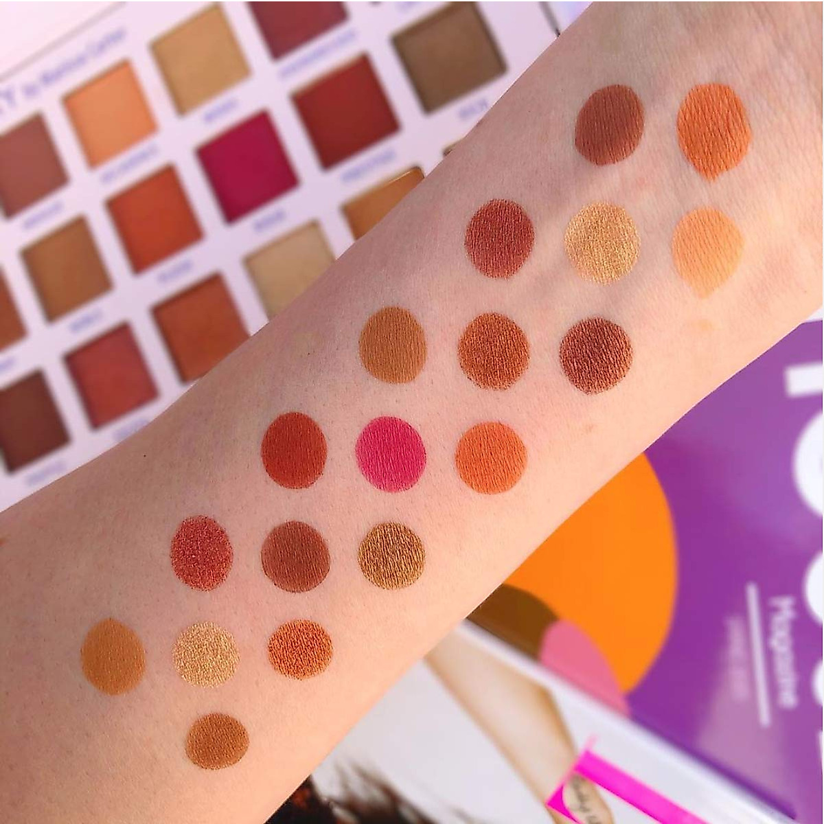 Carter Beauty by Marissa Carter 18 Shade Eyeshadow Palette | Long Lasting Eye Shadow Makeup | Shimmer & Matte Vibrant Colors (Warm Velvet)