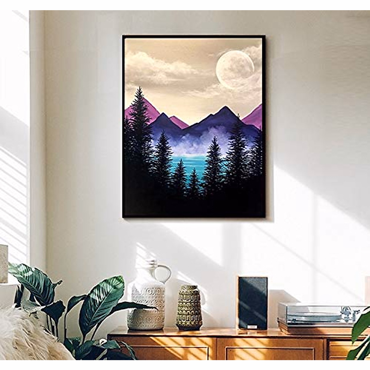 ACANDYL Adults Paint by Number DIY Paint by Number Kits for Adults Beginner Paint by Number Kits on Canvas Painting by Numbers Acrylic Painting DIY Kits for Adults Paint by Numbers Mountains 16x20 in