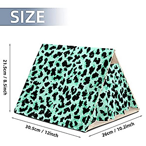 Leopard, Hamster House Habitat Bed for Small Animal Hamster Gerbils Chipmunks Squirrels Hedgehogs Guinea Pigs Habitat Decor