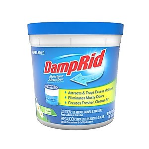 DampRid Fresh Scent Refillable Moisture Absorber - 10.5oz cup – Traps Moisture for Fresher, Cleaner Air