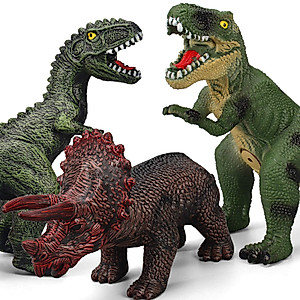 Gzsbaby 6 Piece Jumbo Dinosaur Toys for Kids and Toddlers, Dinosaur Toys for Kids 3-5, Large Soft Dinosaur Toys for Dinosaur Lovers - Perfect Dinosaur Party Favors, Birthday Gifts