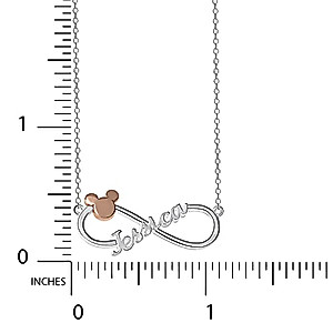 Disney Mickey Mouse Two Tone Infinity Personalized Name Custom Nameplate 18", Officially Licensed