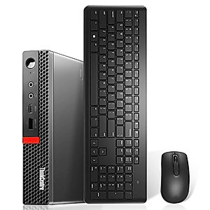 Lenovo ThinkCentre M920q Tiny Desktop Intel i5-9500T Up to 3.70GHz 32GB RAM New 512GB NVMe SSD Built-in AX210 Wi-Fi 6E BT HDMI Dual Monitor Support Wireless Keyboard and Mouse Win11 Pro (Renewed)