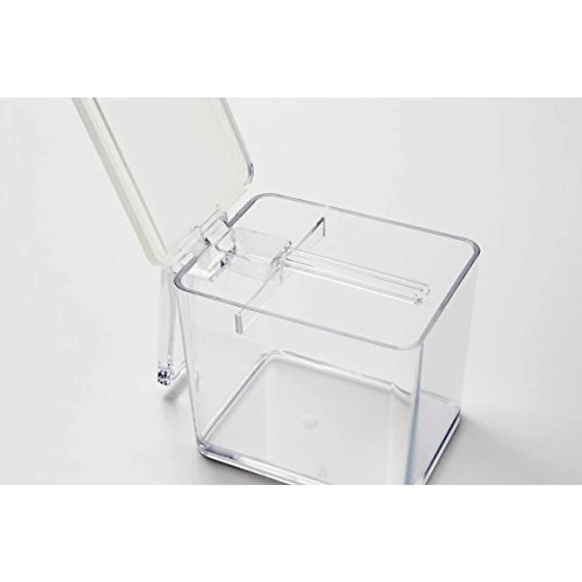 YAMAZAKI Home Pantry Canisters with Rack-Kitchen Container Organizer | Steel + Plastic | Food Storage, One Size, White