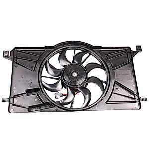 SCITOO Radiator Condenser Cooling Fan Compatible with 2012 2013 2014 2015 2016 2017 for Ford Focus 2.0L