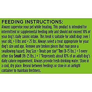 Milk-Bone Chews GnawBones Rawhide Free Dog Treats, Peanut Butter & Chicken, 16 Long Lasting Mini Knotted Bones