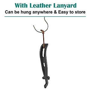 EasiBBQ Cast Iron Grill Grate Lifter, Barbecue Universal Grid Lifter, Hot Surfaces handling Lifter Gripper for Most Charcoal Grills and Gas Grills