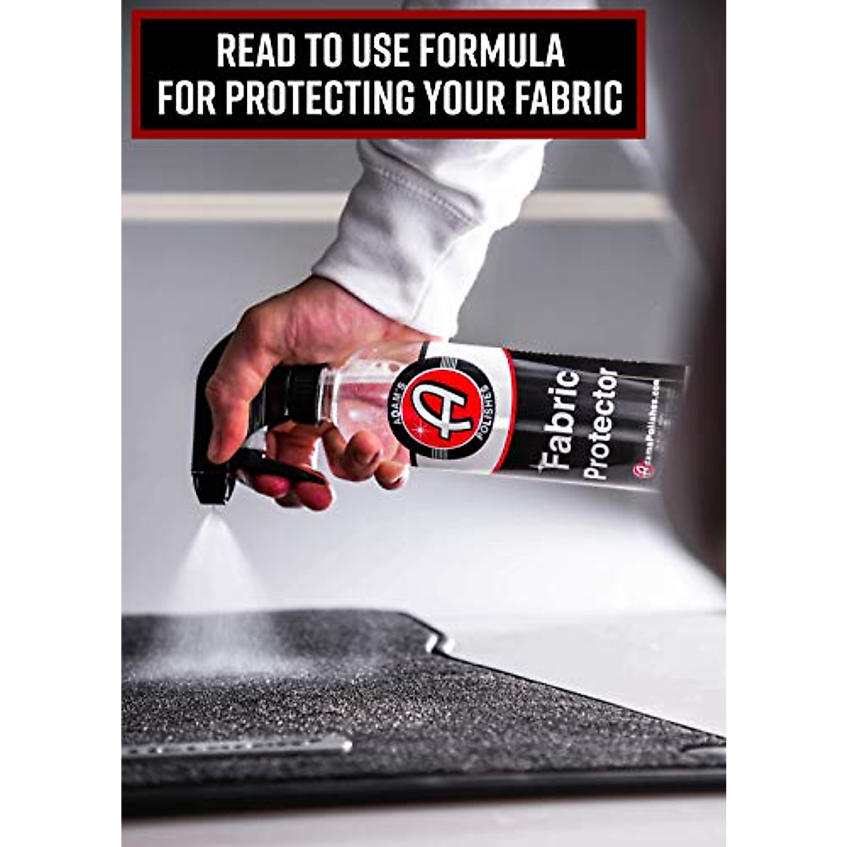 Adam's Fabric Protector (16 Oz) - Protect Carpets, Convertible Fabric Tops, Seats, and Interior Surfaces - Durable, Hydrophobic Treatment That is Safe on Fabric, Carpet, Upholstery, and More