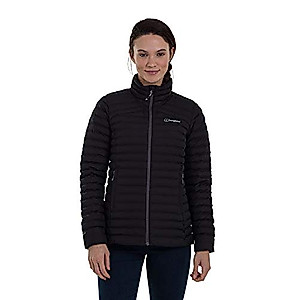 Berghaus Women's Standard Puffer Insulated Jacket Water Repellent Nula, Non-Hooded Jet Black