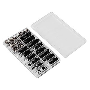 Alloy Steel Screws, 360Pcs Fasteners Multiple Sizes M2 M2.5 M3 Computer Screw Kit for Electronic Product Maintain