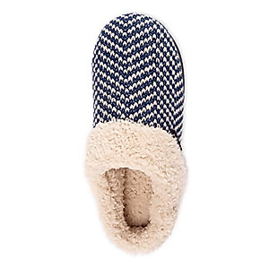 MUK LUKS Women's Suzanne Clog Slippers, Liberty Blue, 9-10