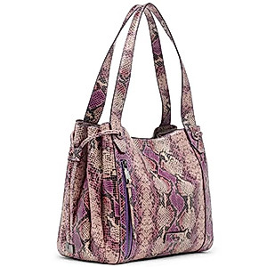 Calvin Klein Leah Tote, Grape Snake
