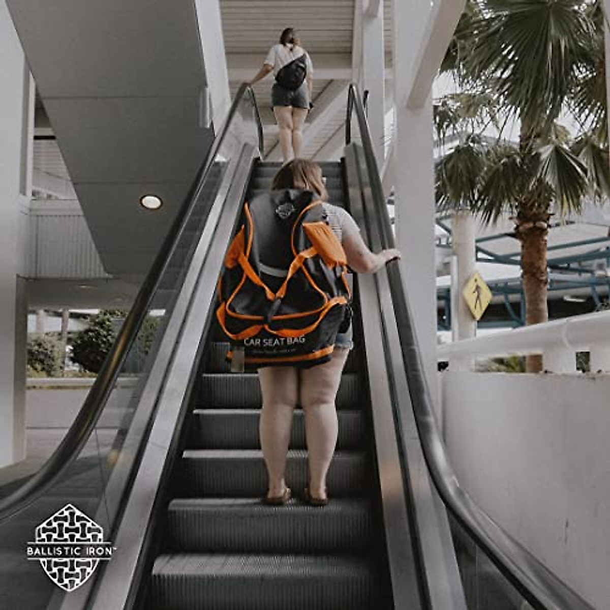 BALLISTIC IRON Heavy Duty Car Seat Travel Bag - Fits Convertible Car Seats, Infant Car Seats & Booster Seats - Carseat Cover For Airplane Travel - Carseat Travel Bag For Airplane - Car Seat Cover For Airplane Travel - Car Seat Bag - Car Seat Travel Bag Fo