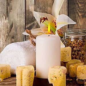 2x3 Inch White Pillar Candles, 12 Packs Unscented Dripless Cylinder Candles for Home, Wedding, Party, Dinner Table, 22 Hour Burn