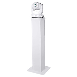 Rockville RTP82W Adjustable Totem Moving Head Light Stand+Scrim+Bag, 8 ft. white