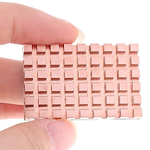 Easycargo M.2 2242 Heatsink Kit, High Performance Copper Heat Sink + Pre-applied 3M 8810 Thermal Conductive Tape for cooling mSATA M.2 2242 SSD Mini-SATA Solid State Disk NGFF 40mm x 26mm x 4mm