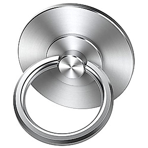 ChiWeiing Phone Ring Cell Phone Ring Holder Stand 360 Degree Rotation Phone Stand，304 Stainless Steel Finger Ring Phone Stand, Metal Ring Kickstand Compatible Most of Smartphones