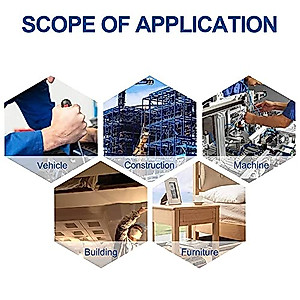 Utoolmart Right Angle Ruler, 200mm × 300mm Carbon Steel L Shape Ruler, 90 Degree Square Tool, Framing Tools for Carpenters, Black