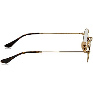 Ray-Ban RX3547V Oval Prescription Eyeglass Frames, Arista/Demo Lens, 48 mm