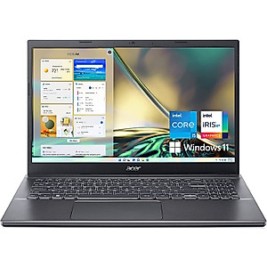 acer 2024 Aspire 5 15.6" FHD IPS Laptop PC 10-Core 12th Intel Core i5-1235U Iris Xe Graphics 16GB DDR4 256GB NVMe SSD WiFi AX RJ-45 BT HDMI Webcam Thunderbolt 4 Backlit KB Windows 11 Pro w/RE USB