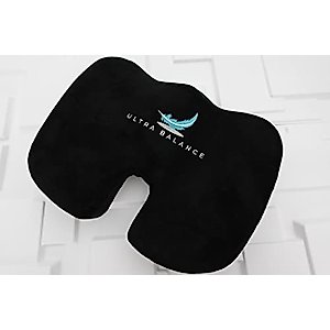 Memory Foam Seat Cushion, Office Chair Cushions, Car Seat Cushion, Non-Slip Sciatica & Back Coccyx TailbonePain Relief Washable