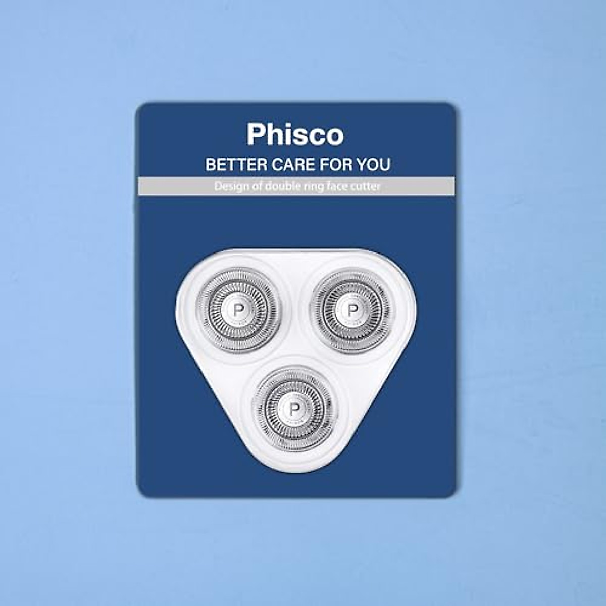 Phisco 203D-6A Replacement Shaver Heads (3-Pack) - ValueDuo Upgrade for RMS8112 Series | Waterproof Universal Fit Electric Razor Heads | Enhance Your Grooming Routine