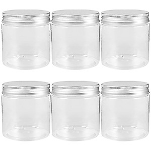 Kichvoe 6pcs honey pot honey jar jars syrup dispenser plastic sealing jar jam storage bottles sealing jam bottles clear jam jar for home jam jar with lid pet plastic small Mason