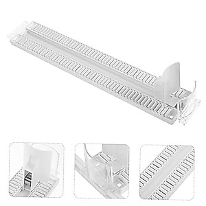 LABRIMP Drink Pusher Can Fridge White Refrigerator Bottle Organizer Drink Pusher Organizer Cabinet Storage Shelves Refrigerator Bottle Organizer Plastic Drink Puller Plastic Drink Pusher